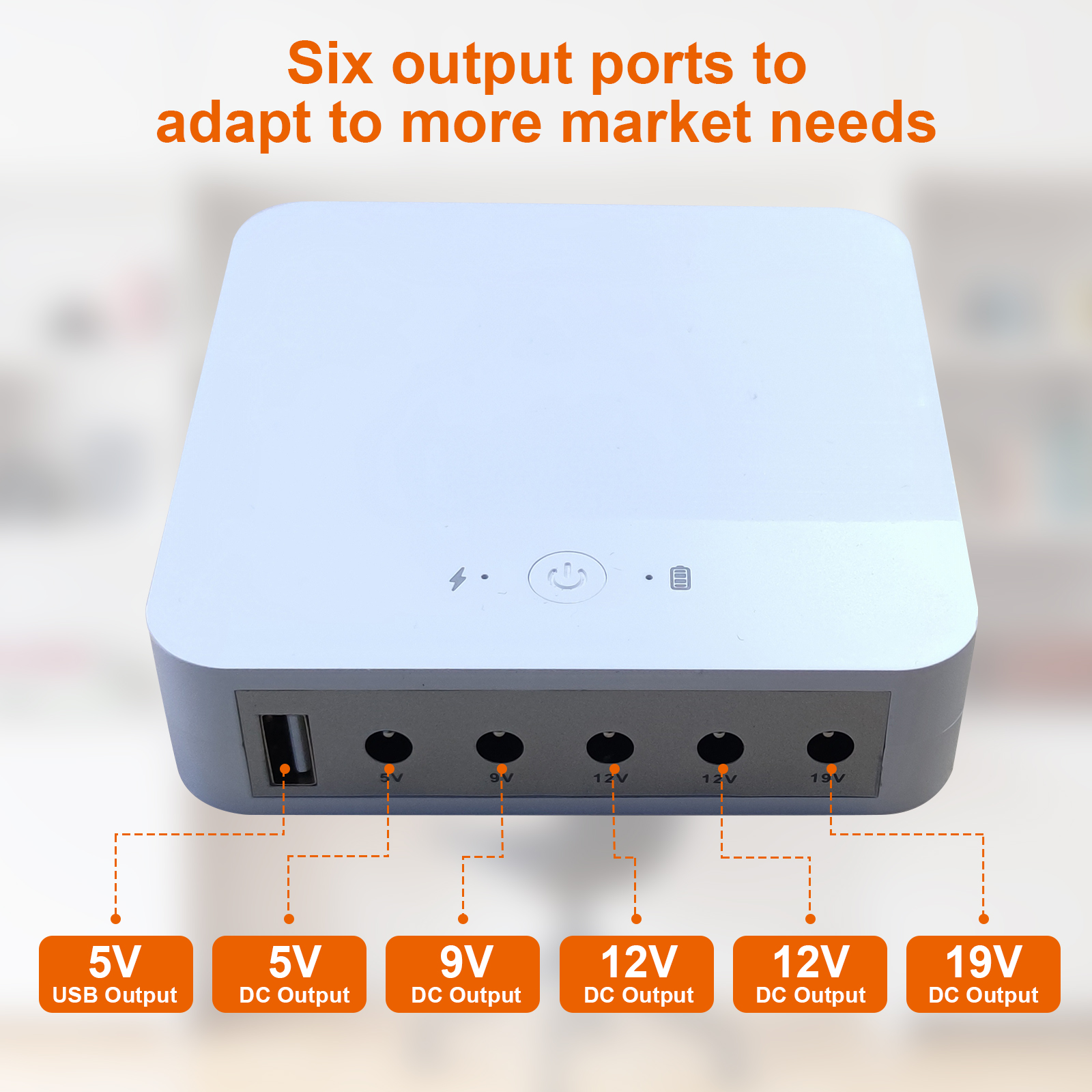 Wholesale WGP Optima 203 Mini Ups 6 Output Port Dc USB 5V DC 5V 9V 12V ...