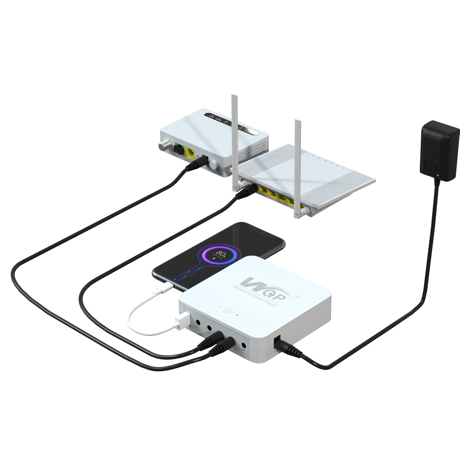 Wholesale WGP Optima 203 Mini Ups10 Hours Backup USB 5V Dc 5v 9v 12v ...